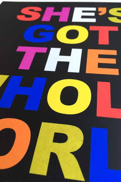 She's Got the Whole World in Her Hands – Oink Gallery