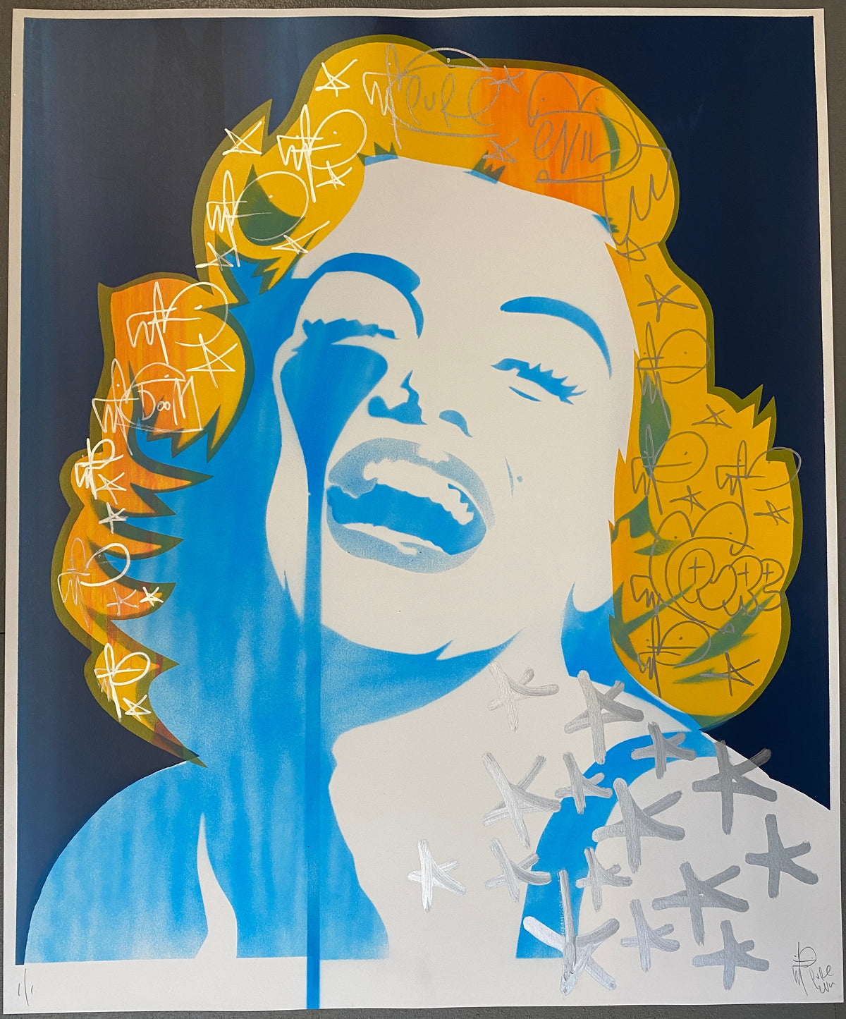 Screaming Marilyn - Blue Lips – Oink Gallery
